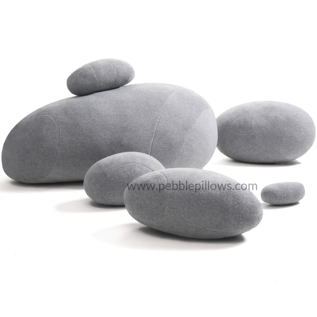 Decorative Throw Pebble Pillows That Look Like Pebble Rock Living Stone ...